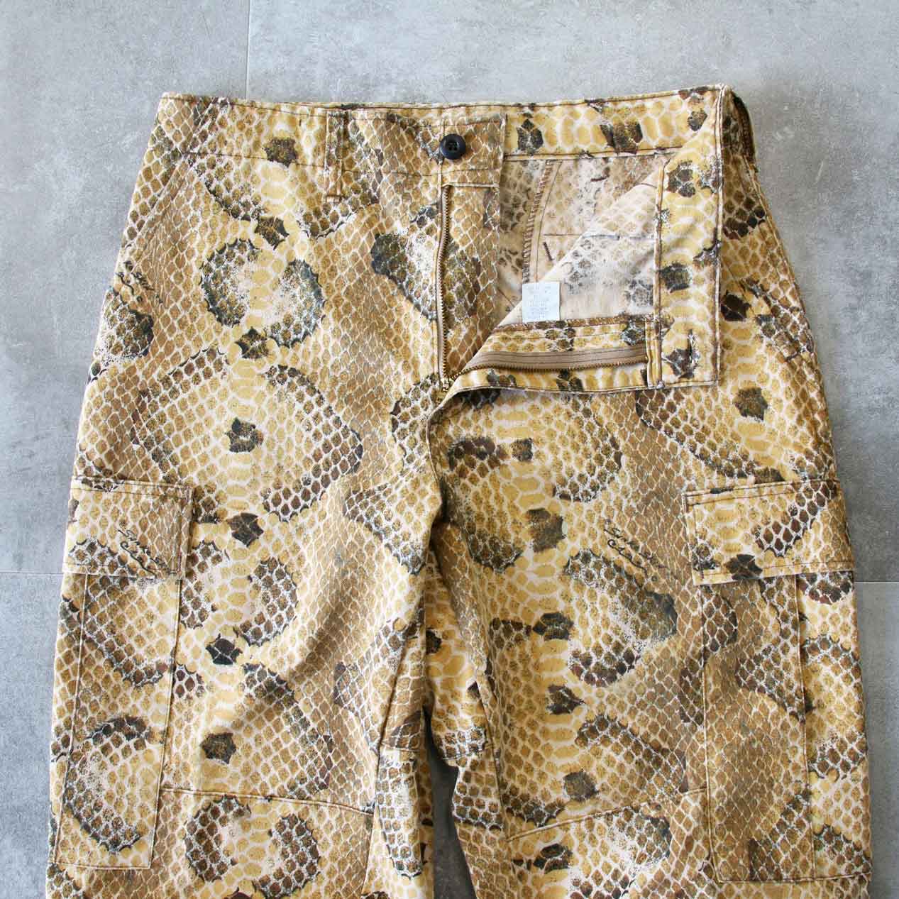 POST JUNK / 80’s SNAKE SKIN CAMO BDU Style Pants Gold Made In U.S.A. [M ...