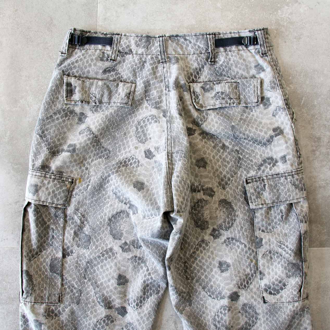 POST JUNK / 80’s SNAKE SKIN CAMO BDU Style Pants Silver Made In U.S.A ...