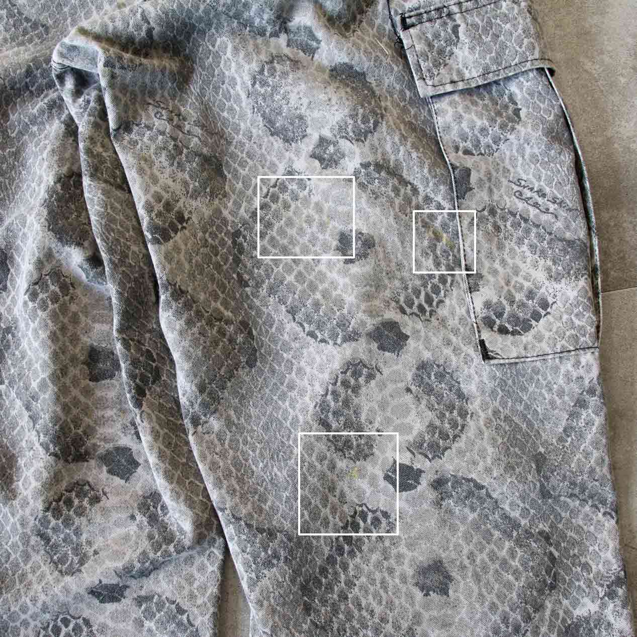 POST JUNK / 80’s SNAKE SKIN CAMO BDU Style Pants Silver Made In U.S.A ...