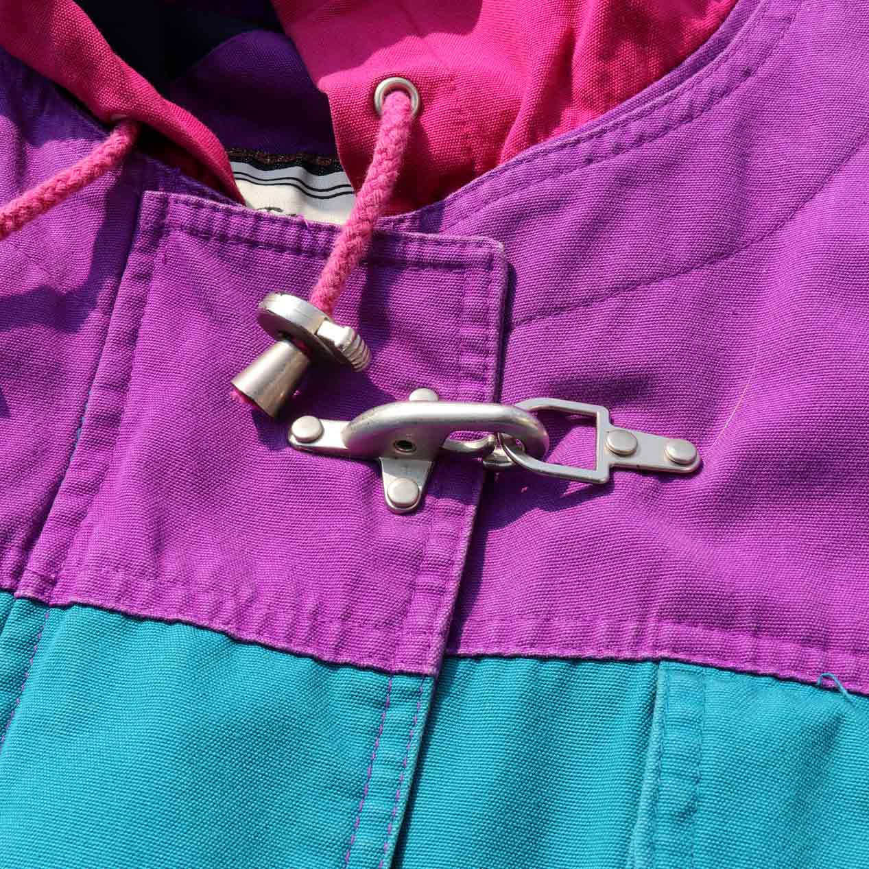 POST JUNK / 90’s LAURA JEFFERIES マルチボーダー ファイヤーマンジャケット [About L]