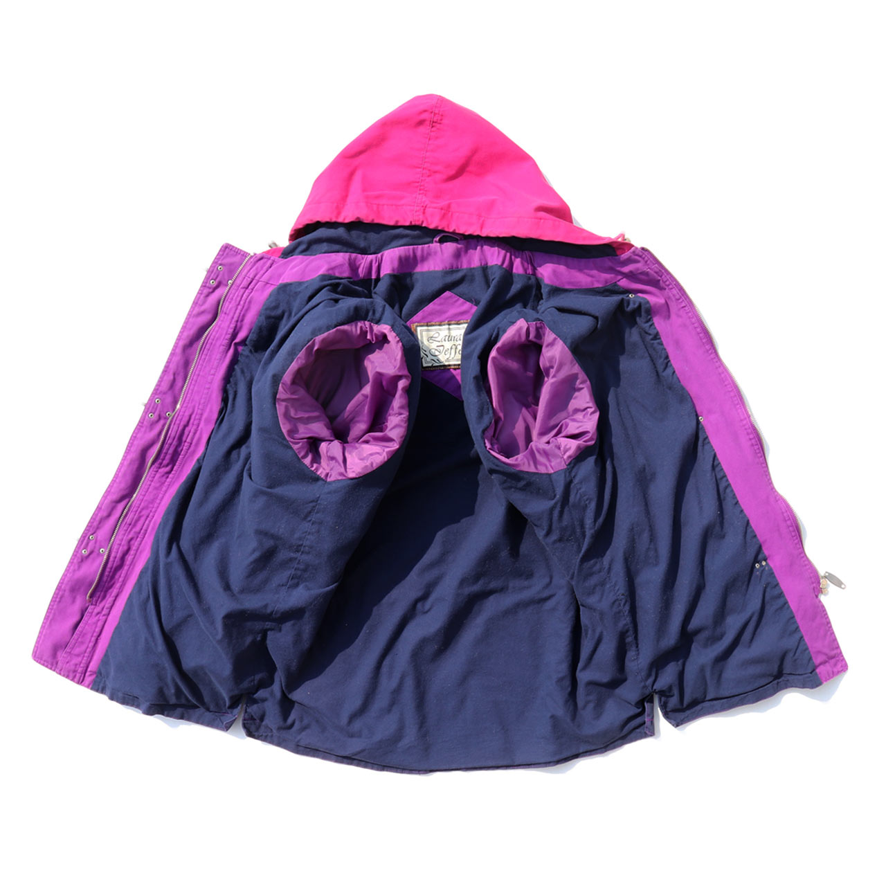 POST JUNK / 90’s LAURA JEFFERIES マルチボーダー ファイヤーマンジャケット [About L]