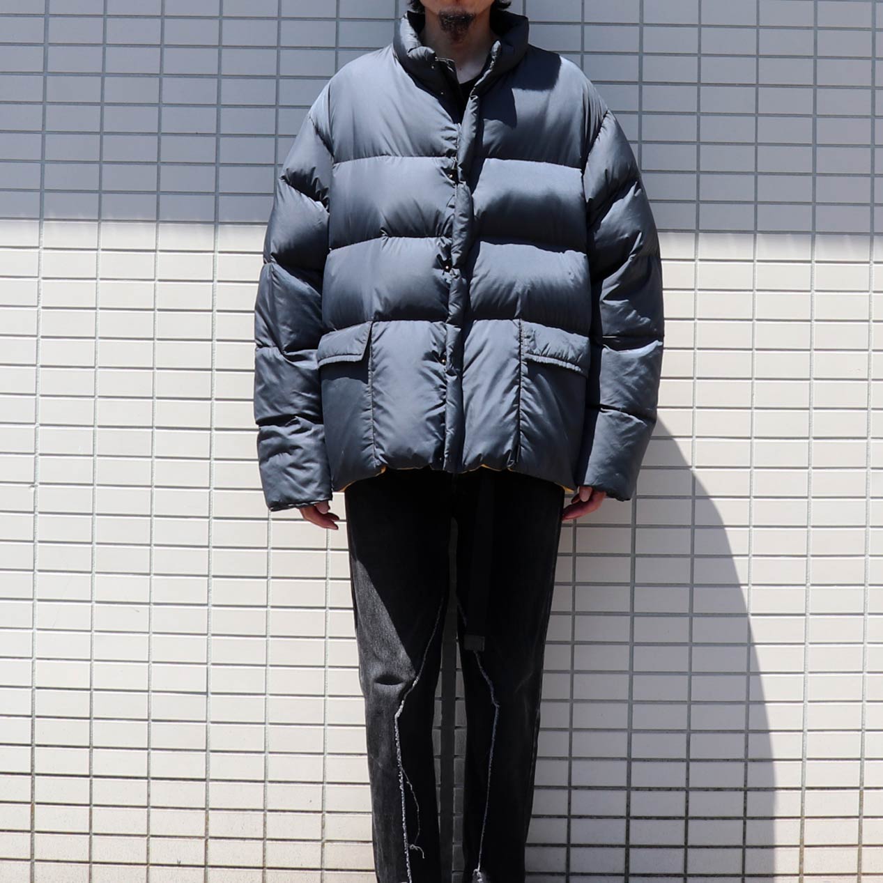 POST JUNK / 90’s～ J.CREW Boxy Shaped Nylon Down Jacket [L]