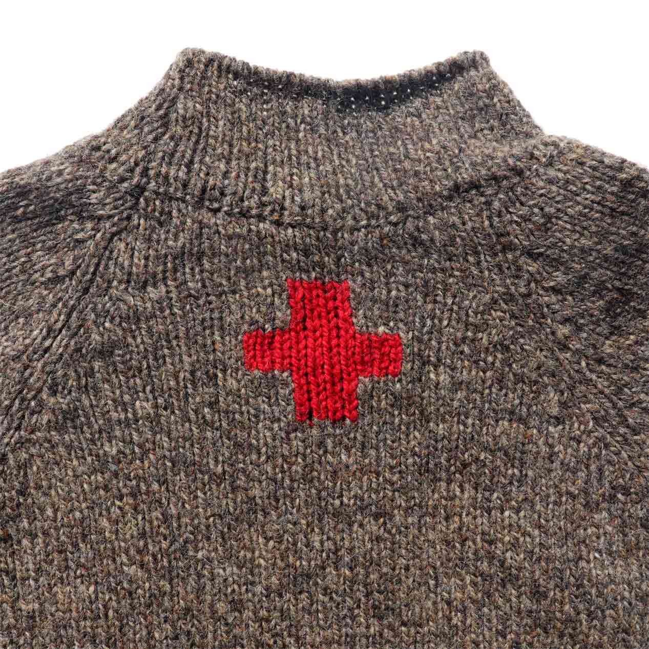 POST JUNK / 90’s ABERCROMBIE & FITCH Red Cross Wool Knit Sweater Made ...